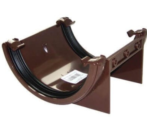 Half round Gutter Union Brown – atlanticsteelbuildings.co.uk