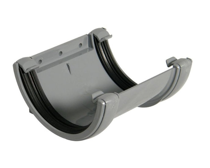 Half round Gutter Union Grey – atlanticsteelbuildings.co.uk